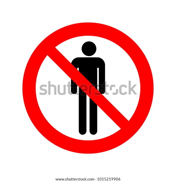 No People Sign Vector Icon Stock Vector (Royalty Free) 1015219906 ...
