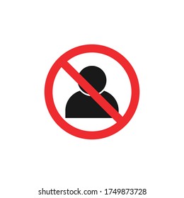 No People Sign Vector Illustration Stock Vector (Royalty Free ...