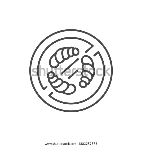No Pests Color Line Icon Pictogram Stock Vector (Royalty Free ...