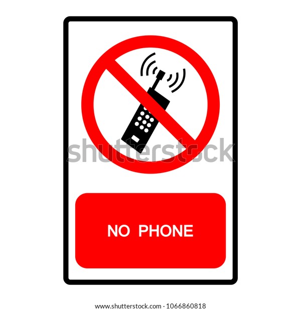 「No Phone Symbol Sign Vector Illustration」のベクター画像素材（ロイヤリティフリー ...