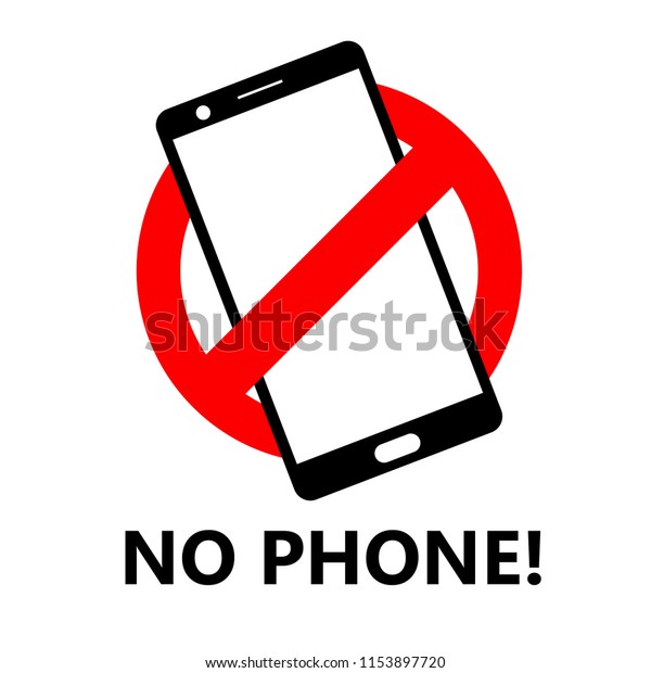 No Phone Usage Dont Use Cellular Stock Vector (Royalty Free) 1153897720