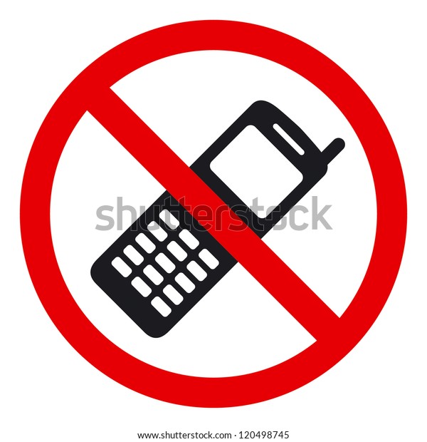 No Phone Vector Sign Stock Vector (Royalty Free) 120498745 | Shutterstock