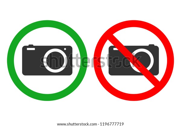 No Photo Allowed Sign Vector Stock Vector (Royalty Free) 1196777719 ...