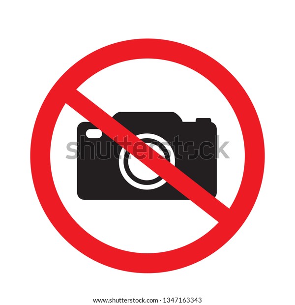No Photo Camera Sign Isolatedvector Illustration Stock Vector (Royalty ...