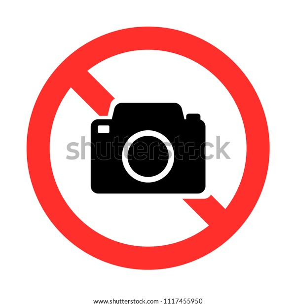 No Photo Sign Stock Vector (Royalty Free) 1117455950 | Shutterstock
