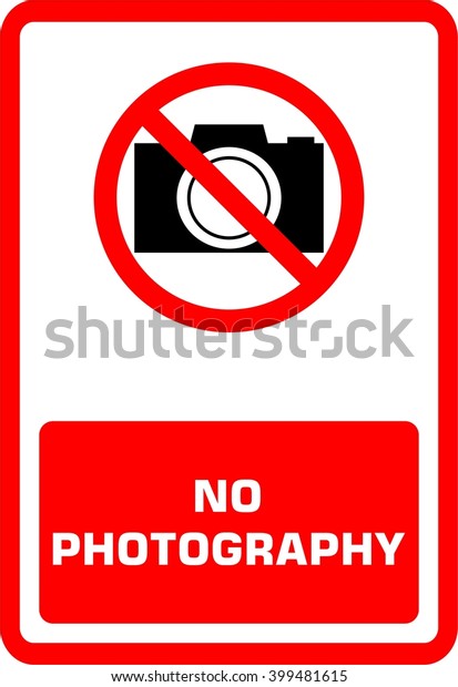No Photography Stock Vector (Royalty Free) 399481615