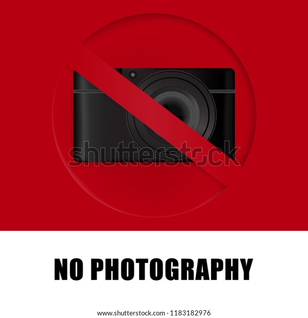 No Photography Sign Stock Vector (Royalty Free) 1183182976 | Shutterstock