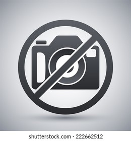 No Photography Sign Vector Stock Vector (Royalty Free) 222662512 ...