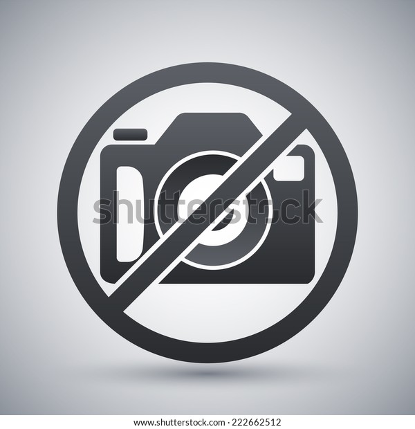 No Photography Sign Vector Stock Vector (Royalty Free) 222662512 ...