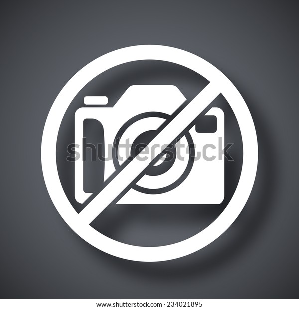 No Photography Sign Vector Stock Vector (Royalty Free) 234021895 ...