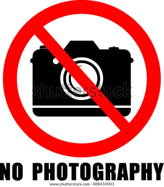 No Photography Sticker Stock Vector (Royalty Free) 488434003 | Shutterstock
