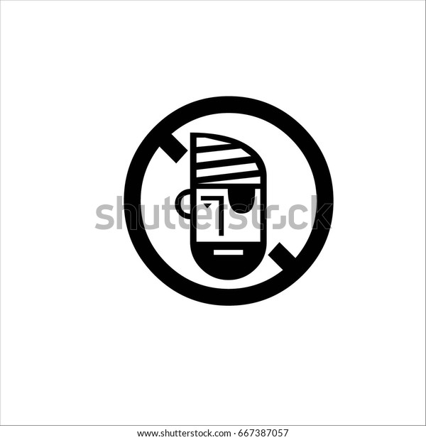 No Pirate Icon Stock Vector (Royalty Free) 667387057 | Shutterstock