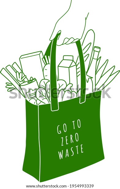 No Plastic Go Green Zero Waste: Vector có sẵn (miễn phí bản quyền ...