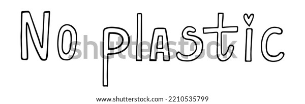 No Plastic Symbol Ecology Zero Waste Stock Vector (Royalty Free ...