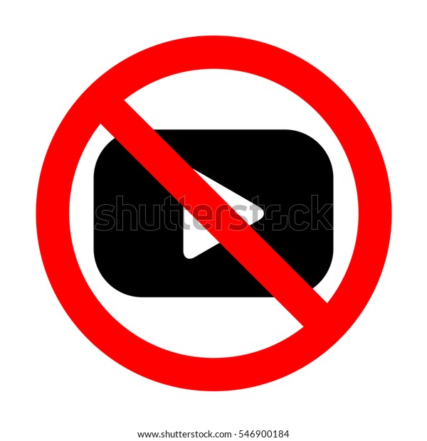 No Play Button Sign 스톡 벡터(로열티 프리) 546900184 | Shutterstock