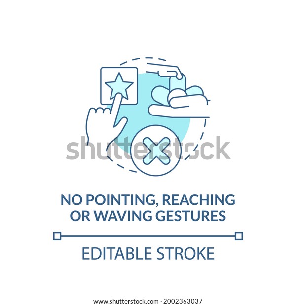 No Pointing Reaching Waving Gestures Concept Stock Vector (Royalty Free ...