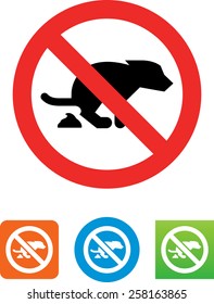 No Pooping Allowed Icon Stock Vector (Royalty Free) 258163865 ...