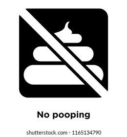 No Pooping Icon Vector Isolated On 库存矢量图（免版税）1165134790 | Shutterstock