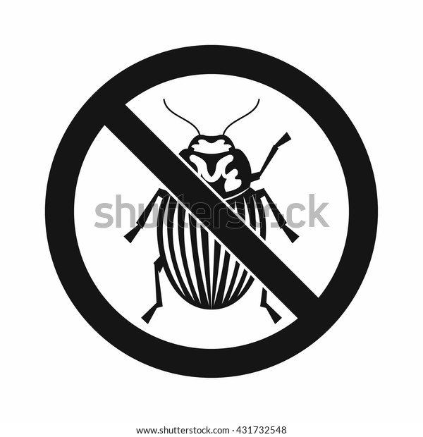No Potato Beetle Sign Stock Vector (Royalty Free) 431732548 | Shutterstock