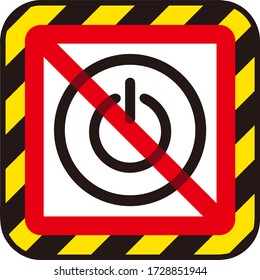 No hay señal de potencia de: vector de stock (libre de regalías ...