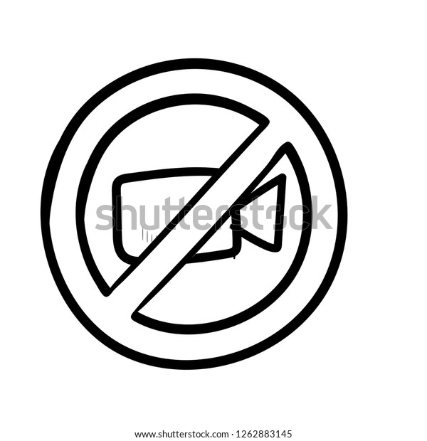 No Record Sign Doodle Icon Vector Stock Vector (Royalty Free ...