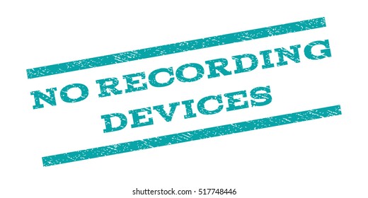 No Recording Devices Watermark Stamp Text Stock Vector (Royalty Free ...