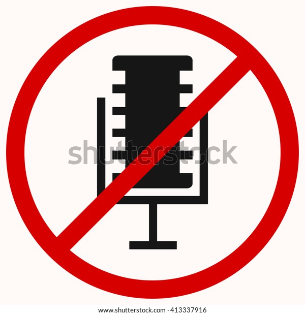 No Recording Sign No Microphone Sign 스톡 벡터(로열티 프리) 413337916 | Shutterstock