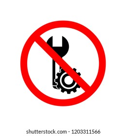 No Repair Icon Tools Vector: vector de stock (libre de regalías ...