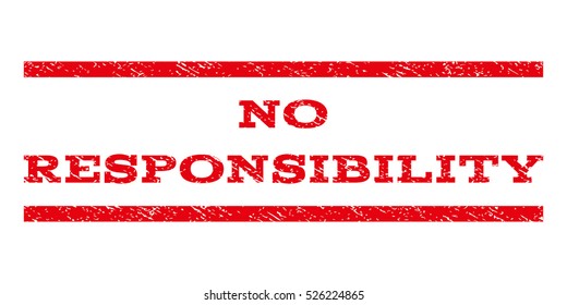No Responsibility Watermark Stamp Text Caption 스톡 벡터(로열티 프리) 526224865