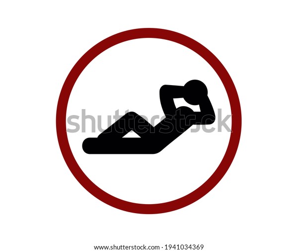 No Resting Vector Icon Editable Stroke Stock Vector (Royalty Free ...