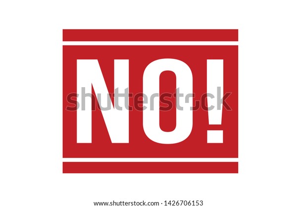 No Rubber Stamp No Stamp Seal Stock Vector (Royalty Free) 1426706153 ...