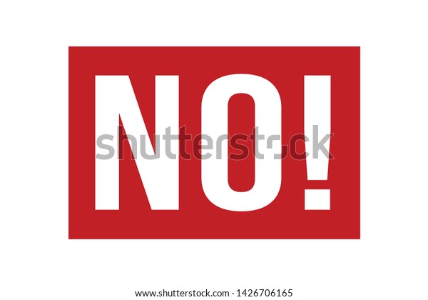 No Rubber Stamp No Stamp Seal Stock Vector (Royalty Free) 1426706165 ...