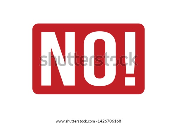 No Rubber Stamp No Stamp Seal Stock Vector (Royalty Free) 1426706168 ...