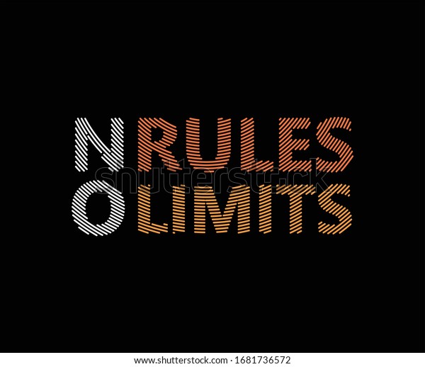 No Rules No Limits Line Art Stock Vector (Royalty Free) 1681736572 ...