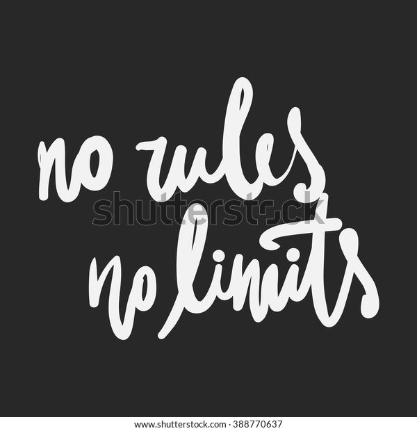 No Rules No Limits Motivational Quotevector: เวกเตอร์สต็อก (ปลอดค่า ...
