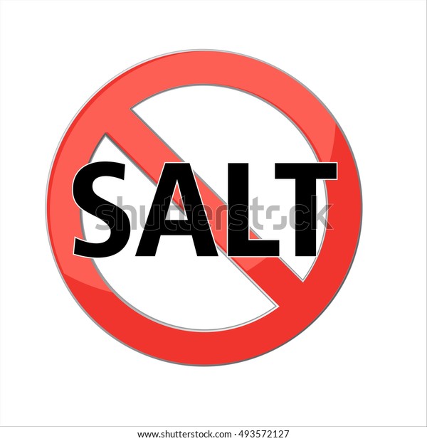 No Salt Sign Stock Vector (Royalty Free) 493572127 | Shutterstock