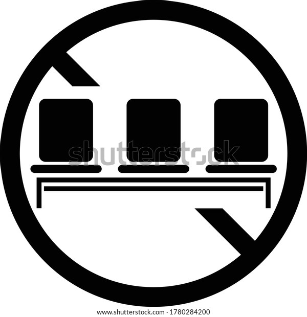 No Seat Vector Icon Ilustration Syumbol Stock Vector (Royalty Free ...