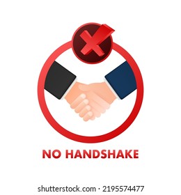 No Shaking Hands No Dealing Collaboration Stock Vector (Royalty Free ...
