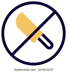 No Sharp Knife Allowed Shopping Mall Stock Vector (Royalty Free ...
