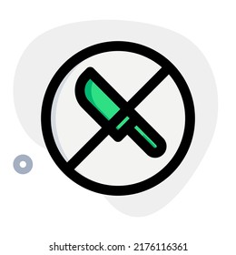 No Sharp Knife Allowed Shopping Mall Stock Vector (Royalty Free ...