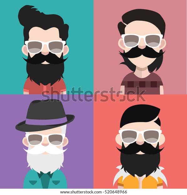 No Shave November Characters: เวกเตอร์สต็อก (ปลอดค่าลิขสิทธิ์ ...