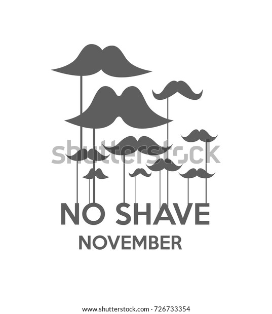 No Shave November Poster Stock Vector (Royalty Free) 726733354 ...