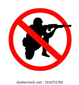 No Shooting Killing Symbol Stock Vector (Royalty Free) 2154751783 ...