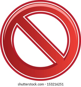 No Sign Stock Vector (Royalty Free) 153216251