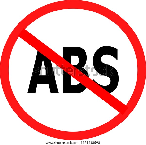 No Sign Abs Isolated On White Stock Vector (Royalty Free) 1421488598 ...