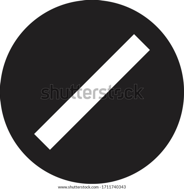 No Sign Empty Red Crossed Out Stock Vector (Royalty Free) 1711740343 ...