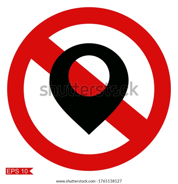 No Sign Place Mark Not Position Stock Vector (Royalty Free) 1765138127 ...