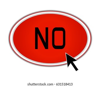 No Sign Red Oval Stock Vector (Royalty Free) 631518413 | Shutterstock