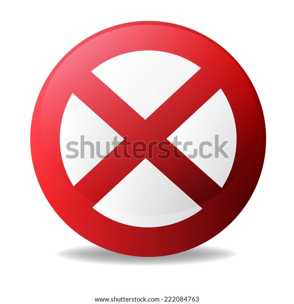 No Sign No Symbol Not Allowed Stock Vector (Royalty Free) 222084763 ...