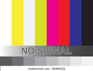 No Signal Television Test Pattern Color: เวกเตอร์สต็อก (ปลอดค่า ...